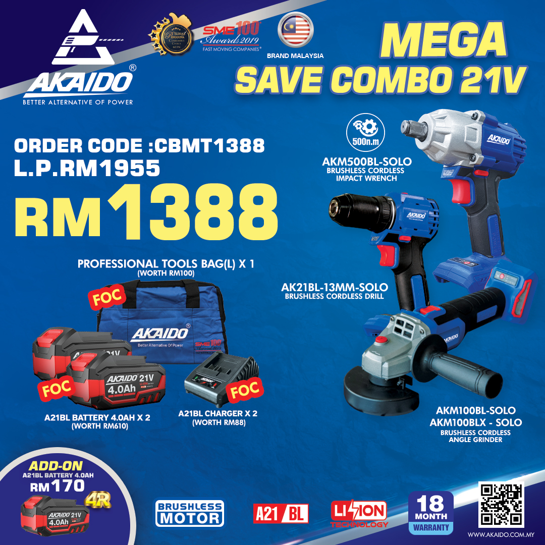 AKAIDO A21BL MEGA SAVE COMBO – CBMT1388 – AKAIDO