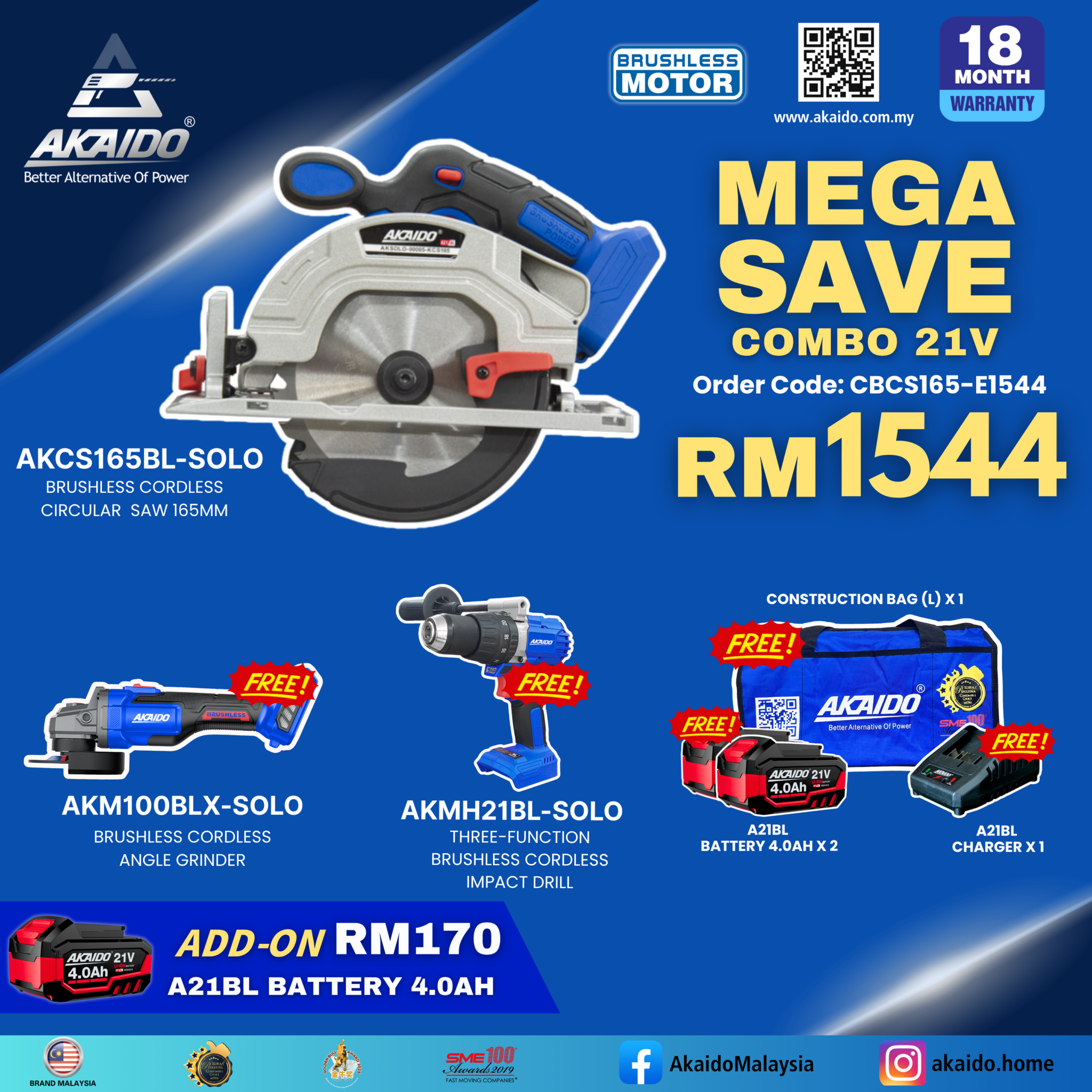 AKAIDO MEGA SAVE COMBO – CBCS165-E1544 – AKAIDO